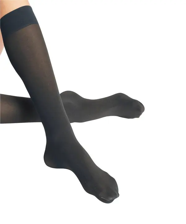 Falke Pure Matt 50 Den Knee High Stockings - Grey