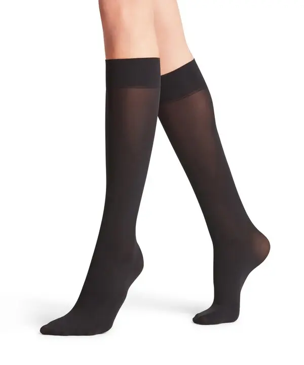 Falke Pure Matt 50 Denier Knee Highs - Black