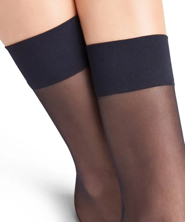 Falke Pure Matt 20 Denier Stockings - Blue