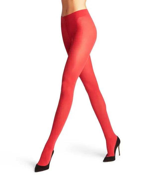 Falke Pure Matt 50 Denier Tights - Red
