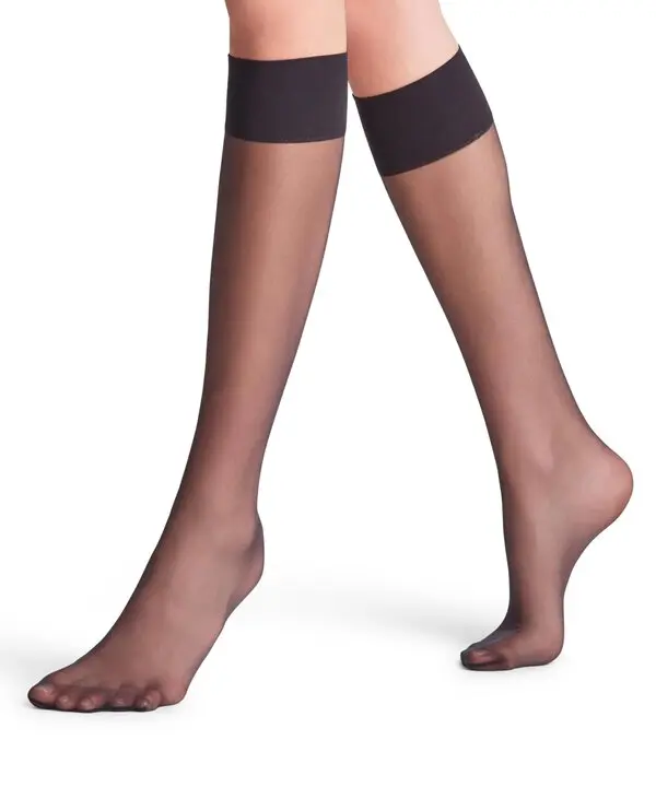 Falke Pure Matt 20 Denier Knee High Socks - Black