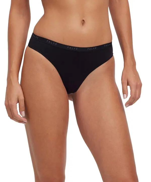 Falke 2-pack Thong Daily Comfort - Black