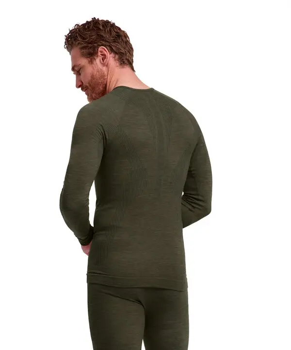 Falke Wool-tech Base Layer Long Sleeve Shirt - Green