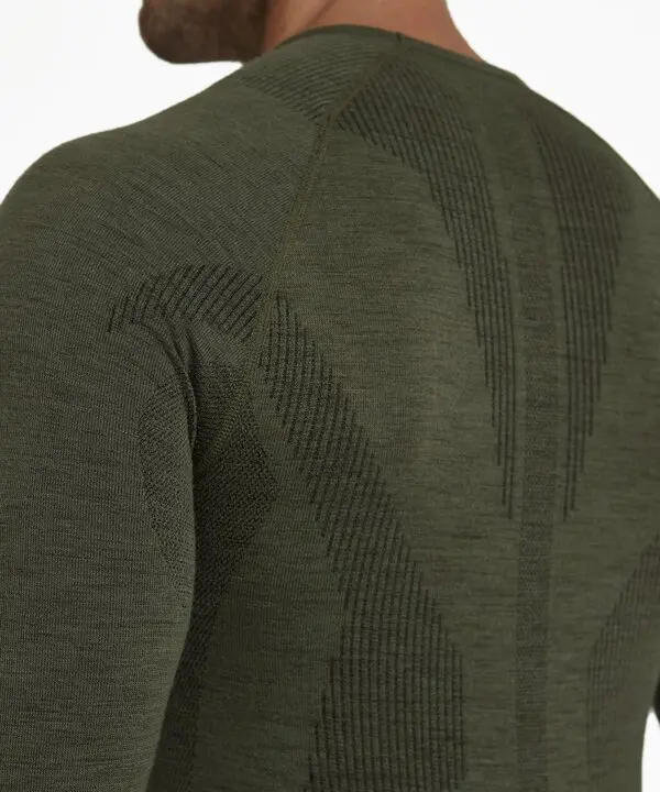 Falke Wool-tech Base Layer Long Sleeve Shirt - Green