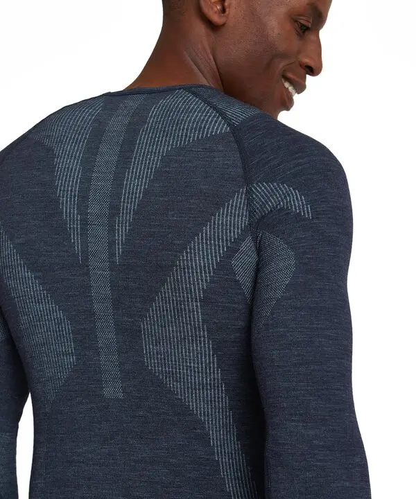 Falke Wool-tech Long Sleeve Base Layer - Blue