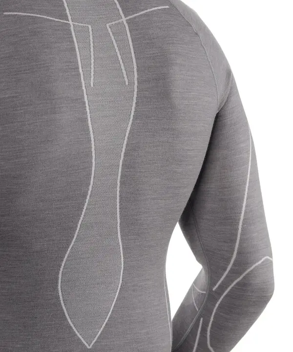 Falke Wool-tech" Long Sleeve Performance Shirt - Grey