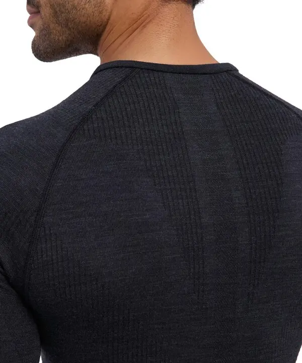 Falke Wool-tech Long Sleeve Base Layer - Black