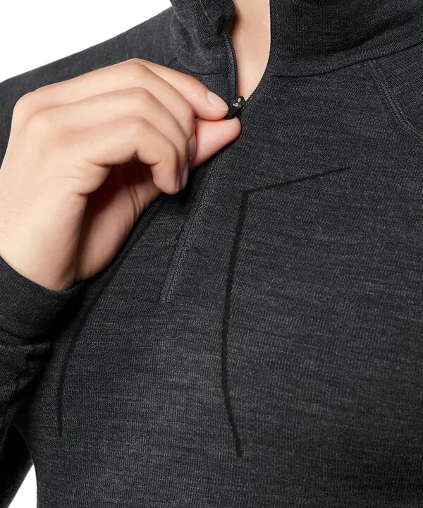Falke Wool-tech Zip Shirt - Black