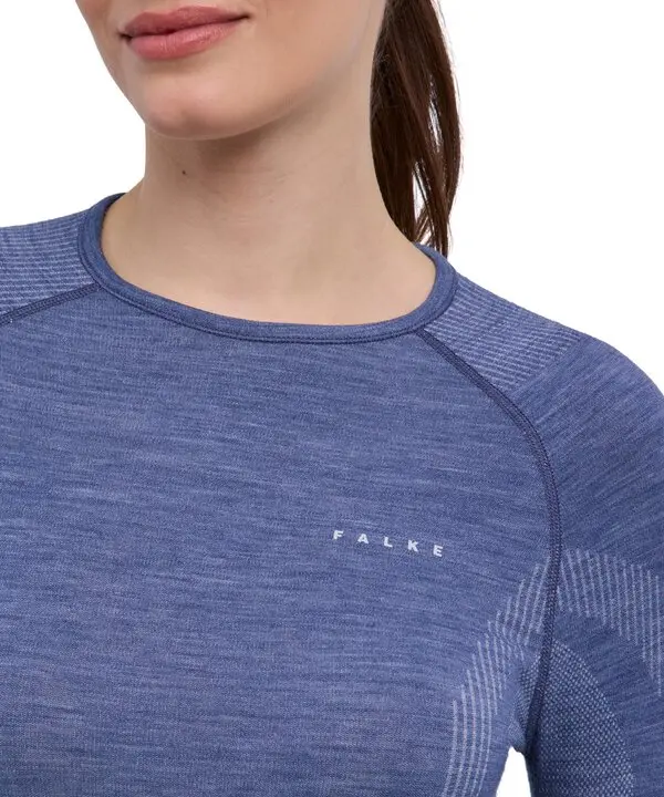 Falke Wool-tech Long Sleeve Base Layer - Blue