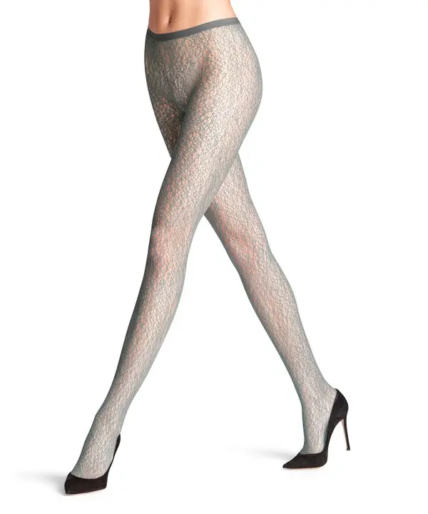 Falke Sea Lightness Patterned Tights - Grey