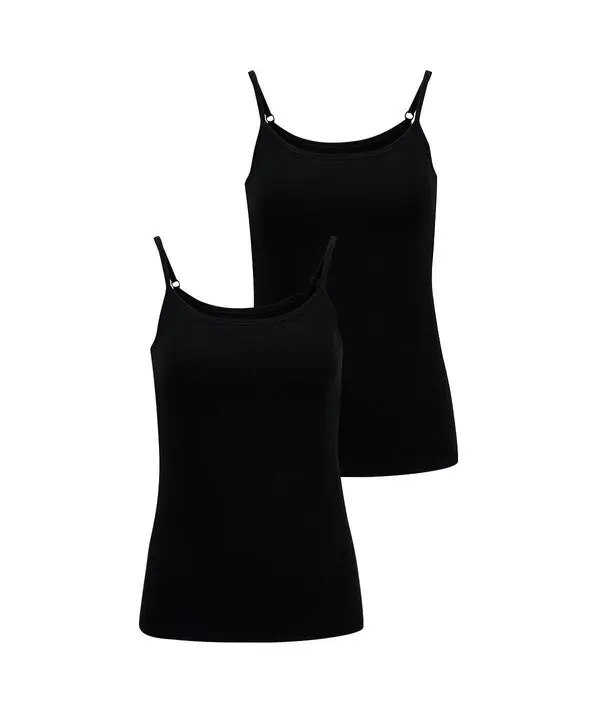 Falke 2-pack Jersey Camisole - Black