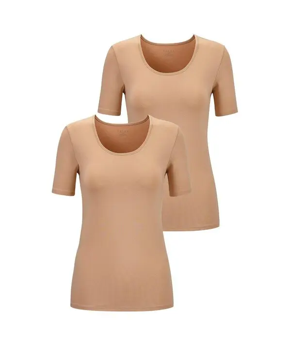 Falke 2-pack Daily Comfort Jersey T-shirts - Beige