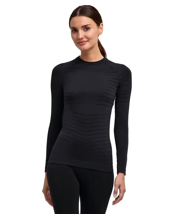 Falke Long Sleeve Thermal Shirt - Black