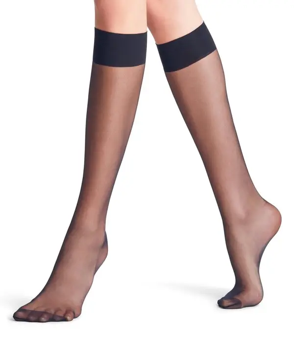 Falke Seidenglatt 15 Denier Knee-high Sheer Socks - Blue