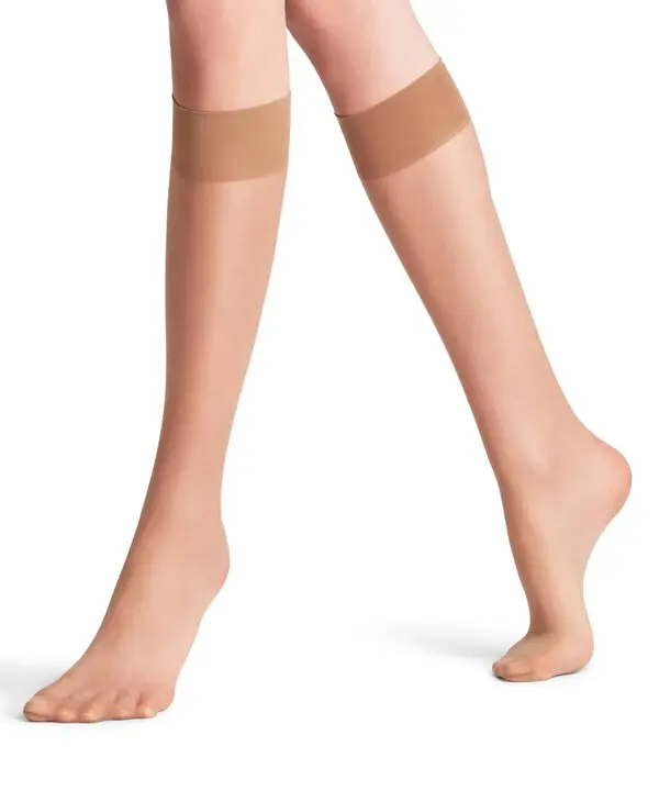Falke Seidenglatt 15 Den Knee-high Socks - Beige