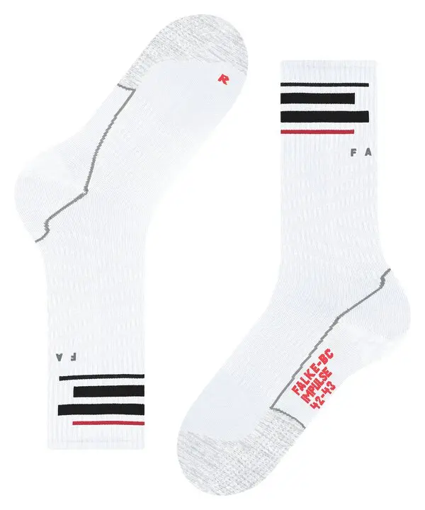 Falke Bc Impulse Rapid Biking Sports Socks - White