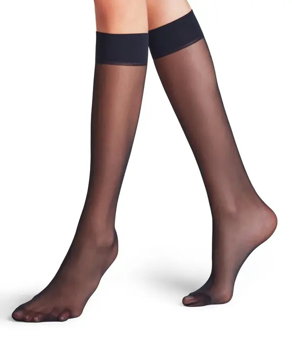 Falke Matt Deluxe 20 Den Knee-high Stockings - Blue