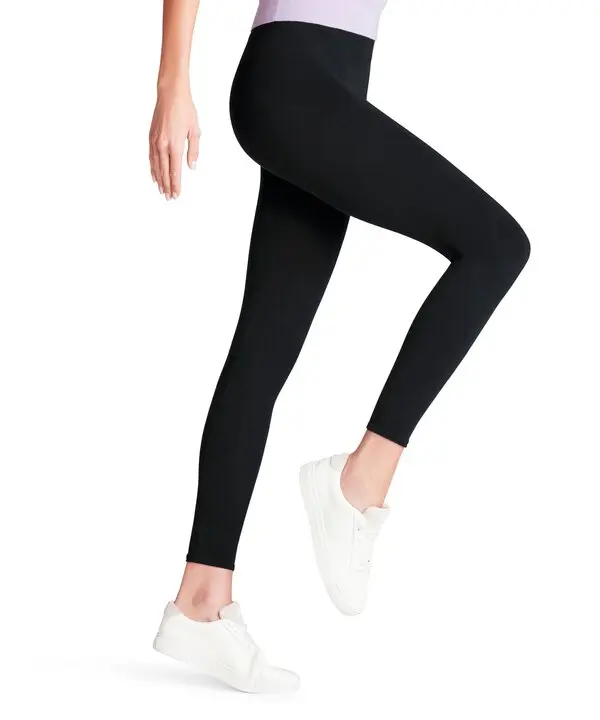 Falke Cotton Seamless Leggings - Blue
