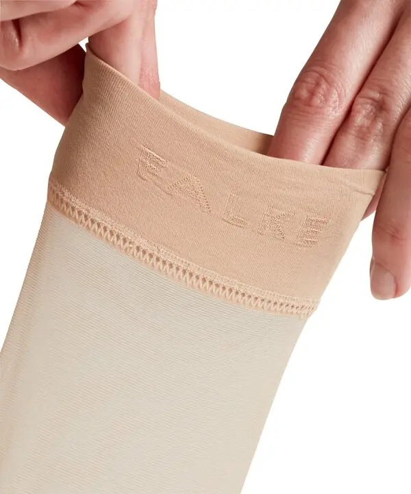 Falke Seidenglatt 15 Den Sheer Ankle Socks - Beige