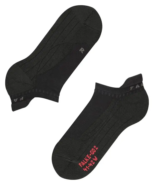Falke Go2 Invisible Golf Socks - Black