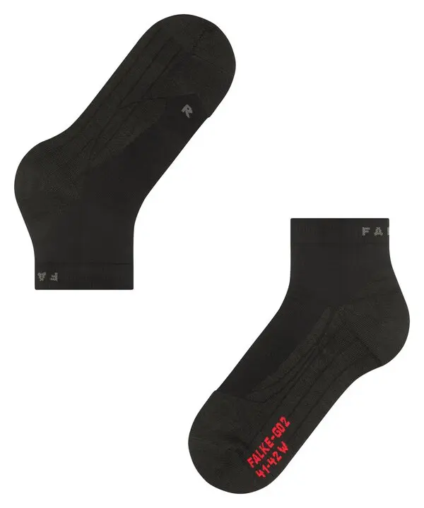 Falke Go2 Short Golf Socks - Black