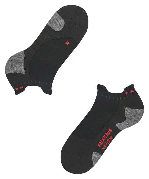 Falke Ru5 Race Invisible Running Socks - Black
