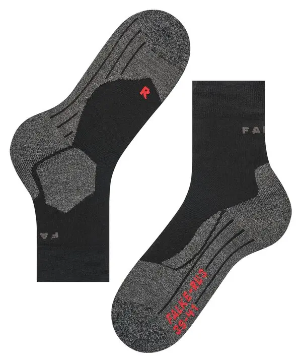 Falke Ru3 Comfort Running Socks - Black
