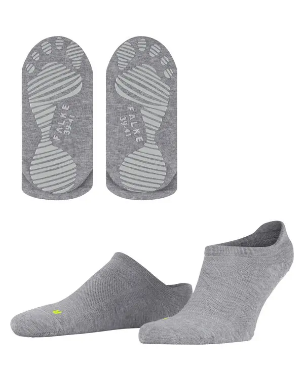Falke Cool Kick Sneaker Socks With Printed Footprint Nubs - Grey