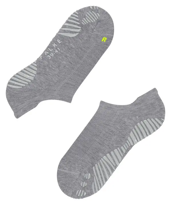 Falke Cool Kick Sneaker Socks With Printed Footprint Nubs - Grey