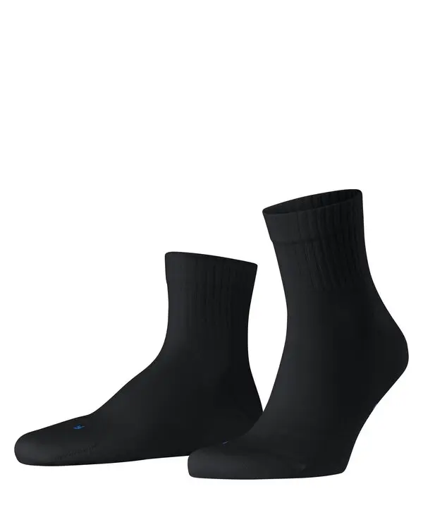 Falke Run Rib Crew Socks - Black