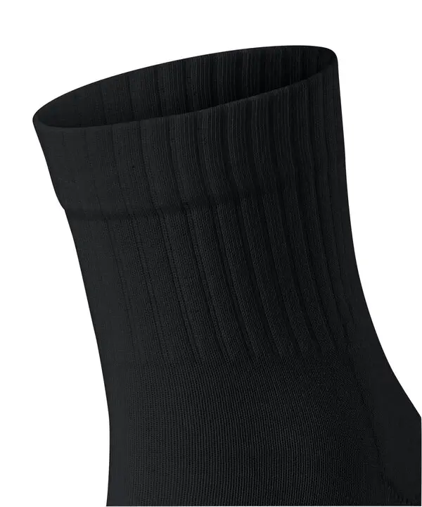 Falke Run Rib Crew Socks - Black