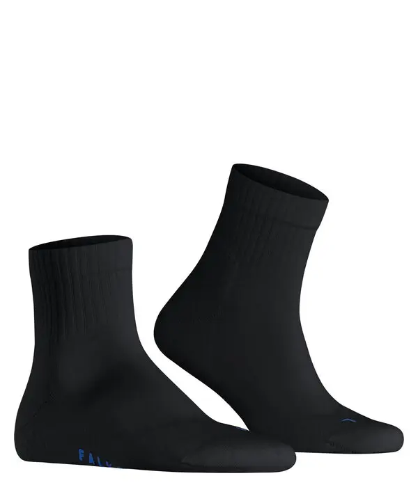 Falke Run Rib Crew Socks - Black