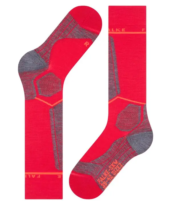 Falke Sk Compression Energy Skiing Socks - Red
