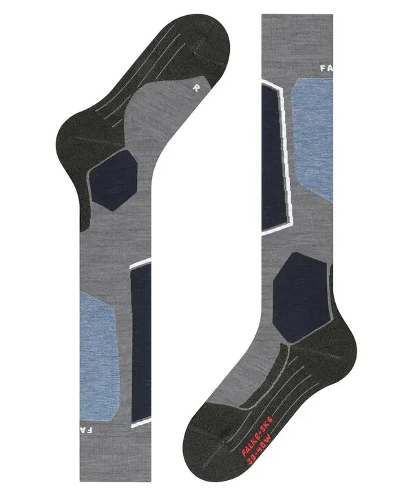 Falke Sk6 Pro Skiing Socks - Grey