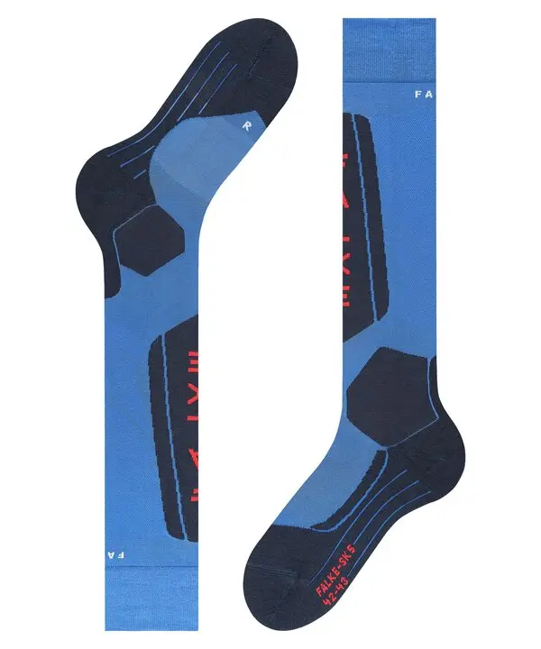 Falke Sk5 Expert Skiing Sports Socks - Blue