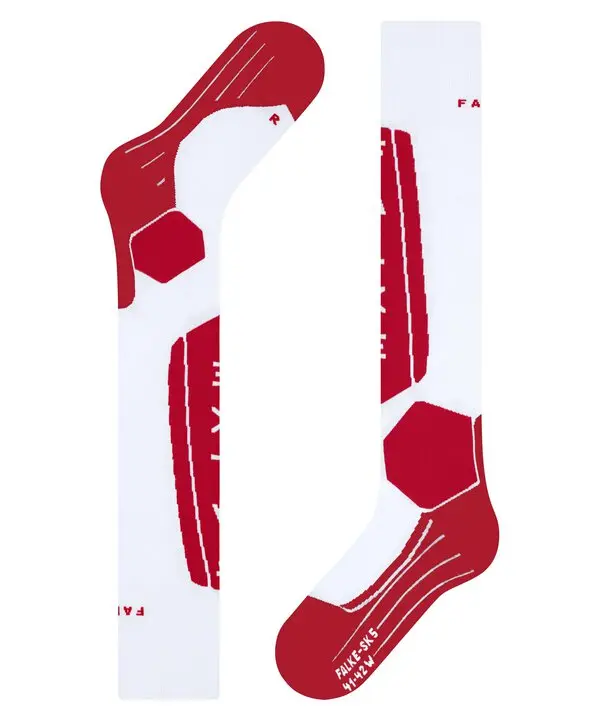 Falke Sk5 Expert Skiing Socks - White