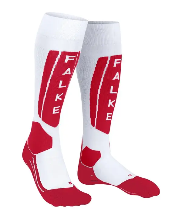 Falke Sk5 Expert Skiing Socks - White