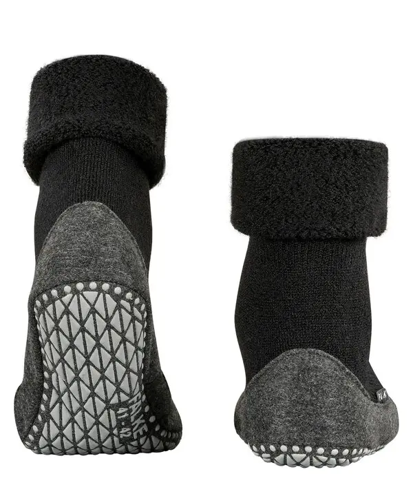 Falke Cosyshoe Merino Wool Slipper Socks - Black