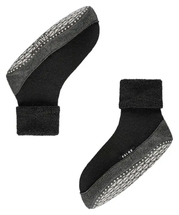 Falke Cosyshoe Merino Wool Slipper Socks - Black