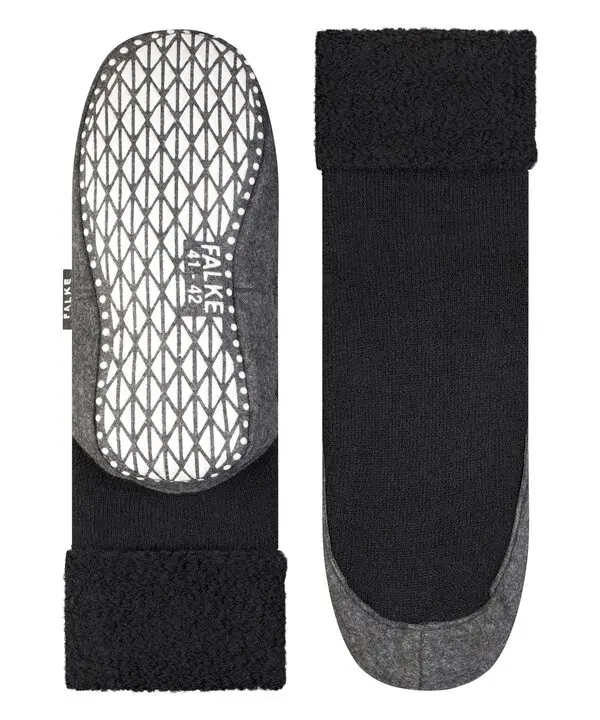 Falke Cosyshoe Merino Wool Slipper Socks - Black
