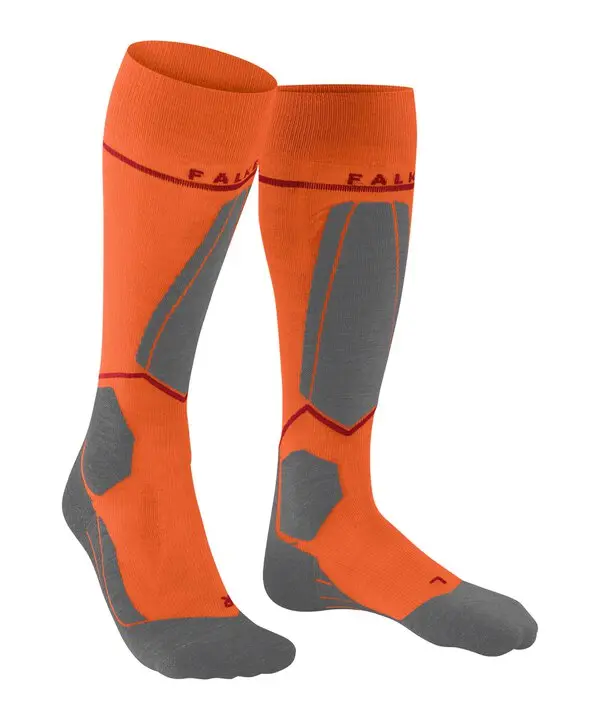 Falke Sk4 Advanced Compression Light Skiing Socks - Orange