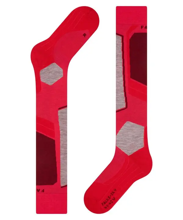 Falke Sk4 Advanced Skiing Socks - Red