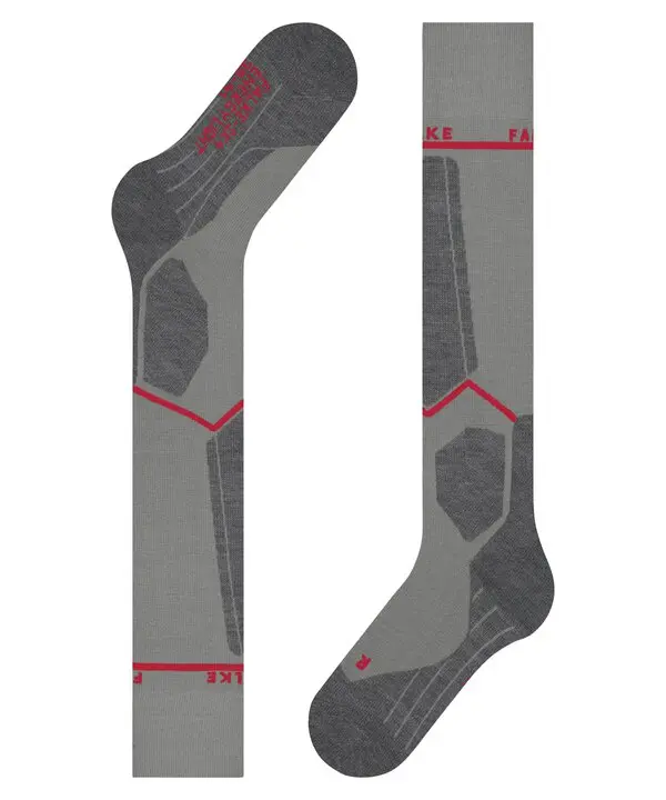Falke Sk4 Advanced Compression Light Skiing Socks - Grey