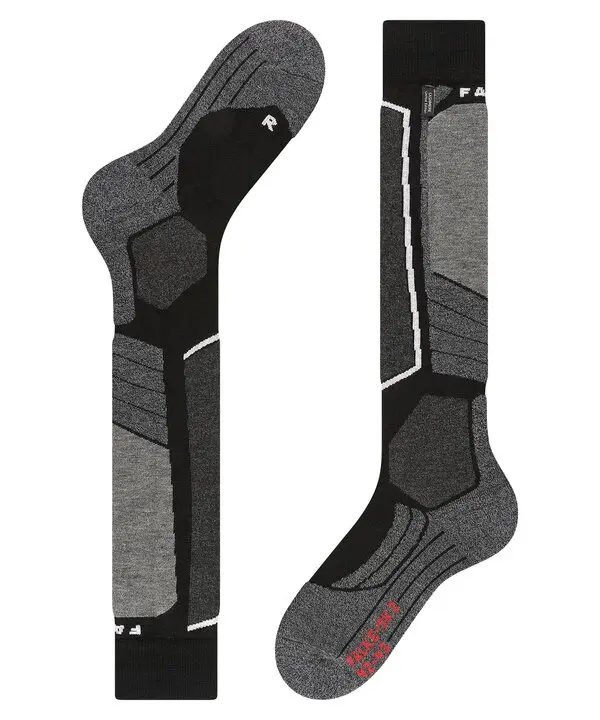 Falke Sk2 Intermediate Cashmere Skiing Socks - Black