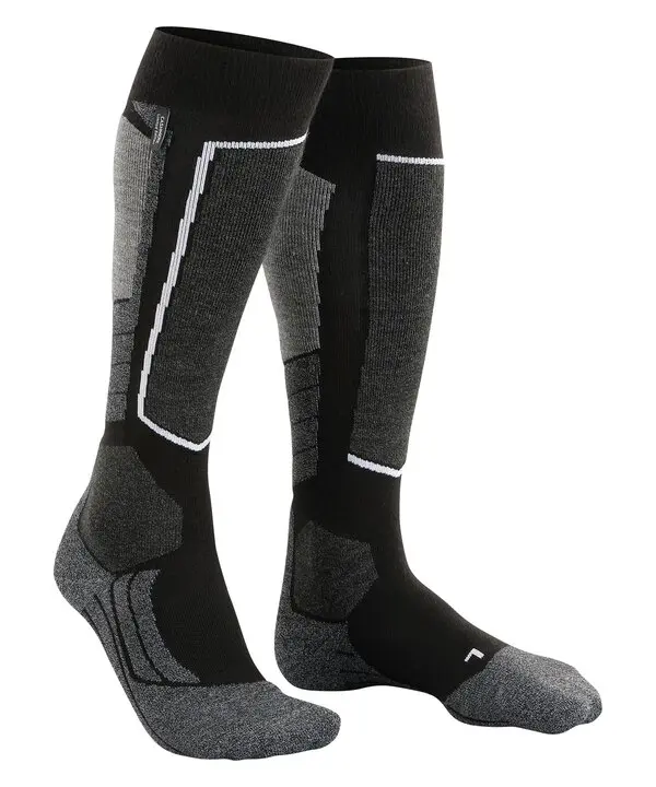 Falke Sk2 Intermediate Cashmere Skiing Socks - Black