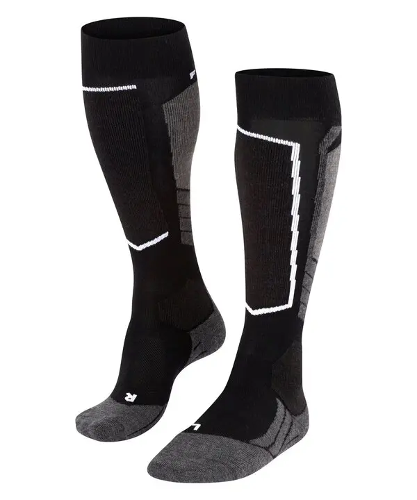 Falke Sk2 Intermediate Wool Skiing Socks - Black