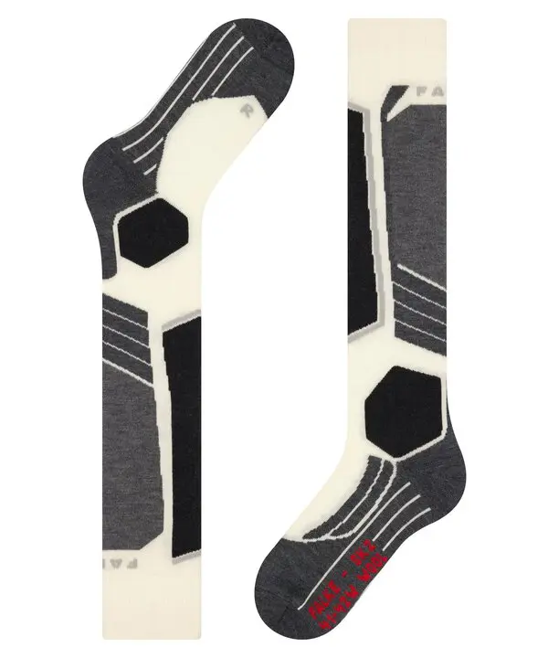 Falke Sk2 Wool Ski Socks - White