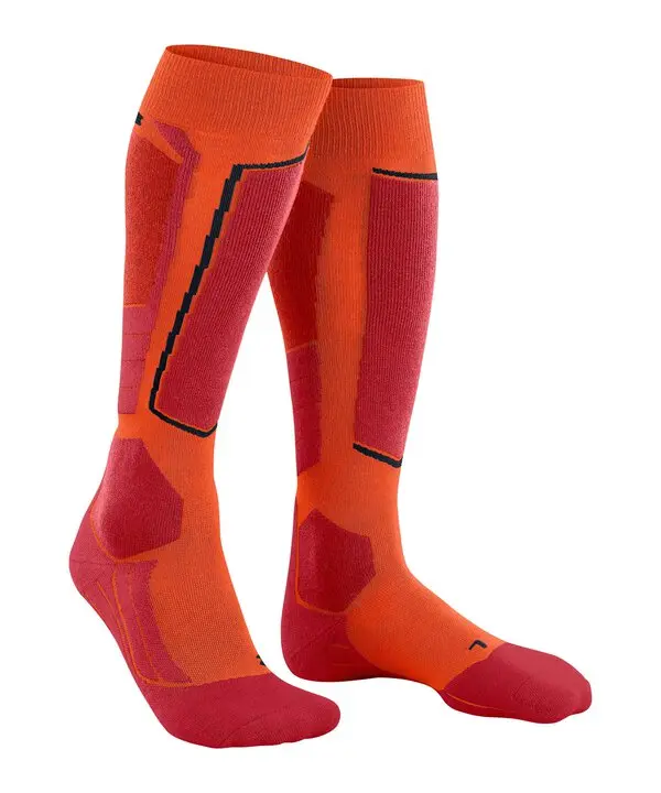 Falke Sk2 Intermediate Wool Skiing Socks - Orange