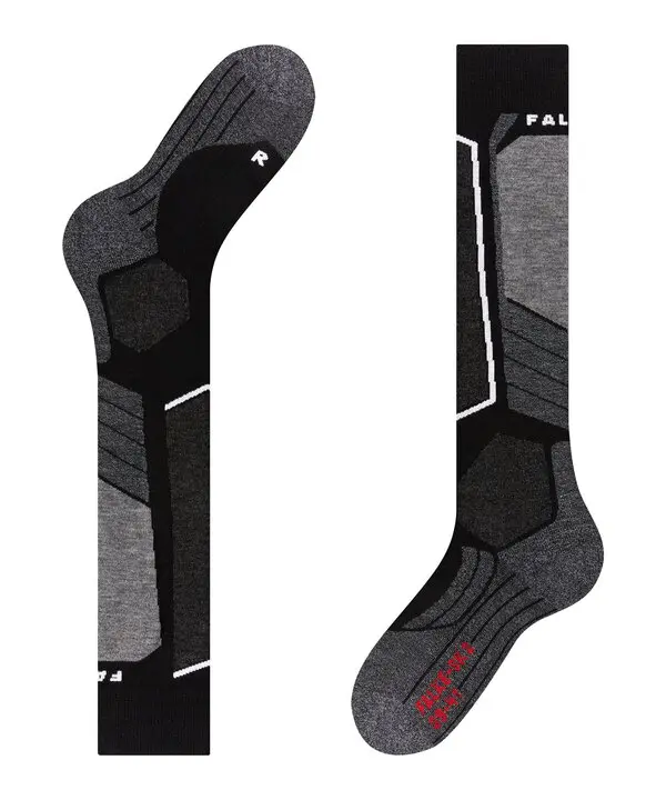 Falke Sk2 Intermediate Ski Socks - Black