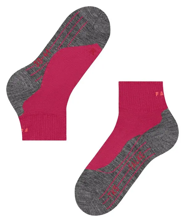 Falke Tk5 Wander Short Trekking Socks - Red